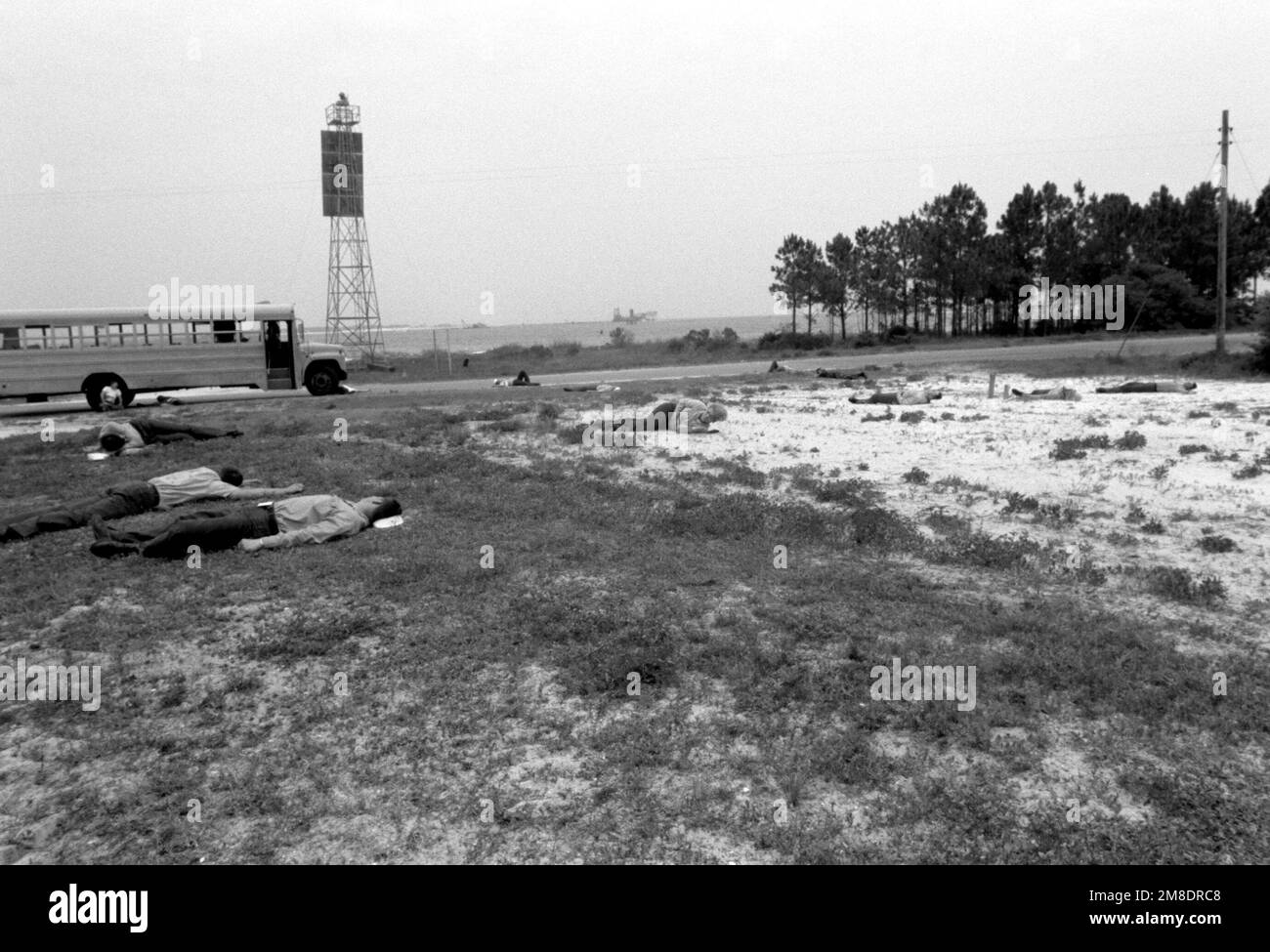 Disaster preparedness drill Black and White Stock Photos & Images - Alamy