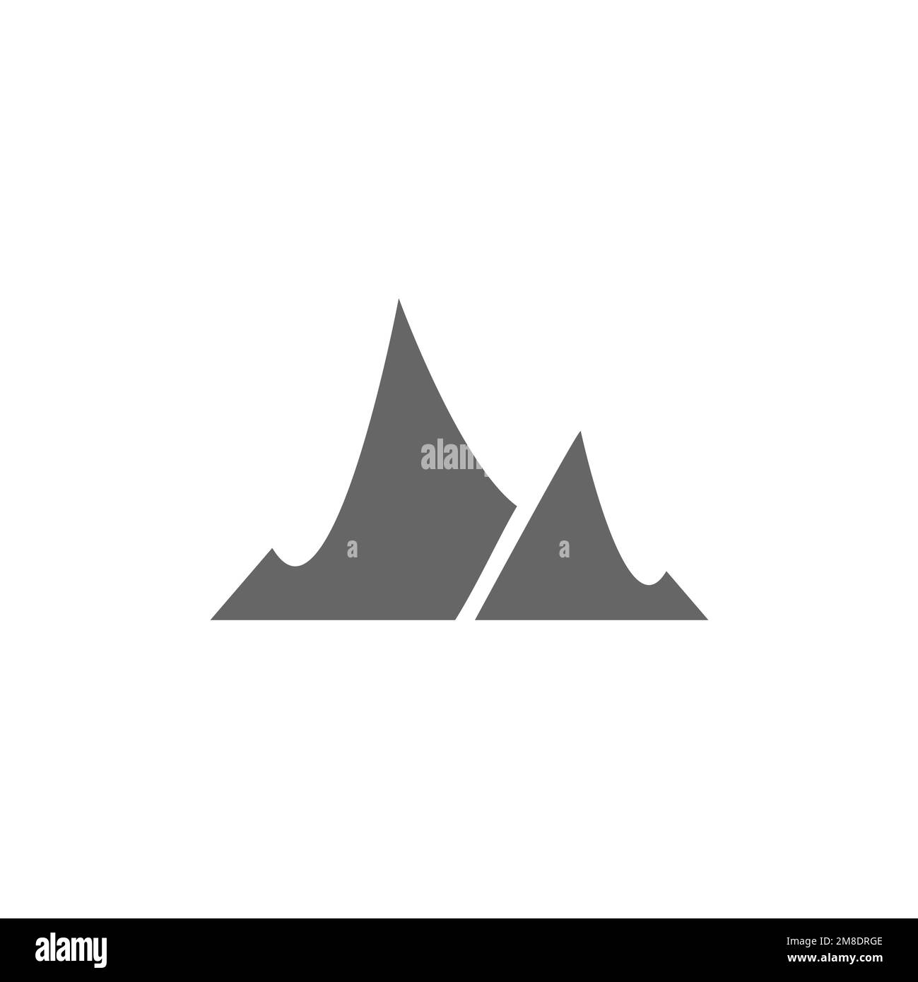 Peak icons, common graphic resources, vector illustrations Stock Vector ...