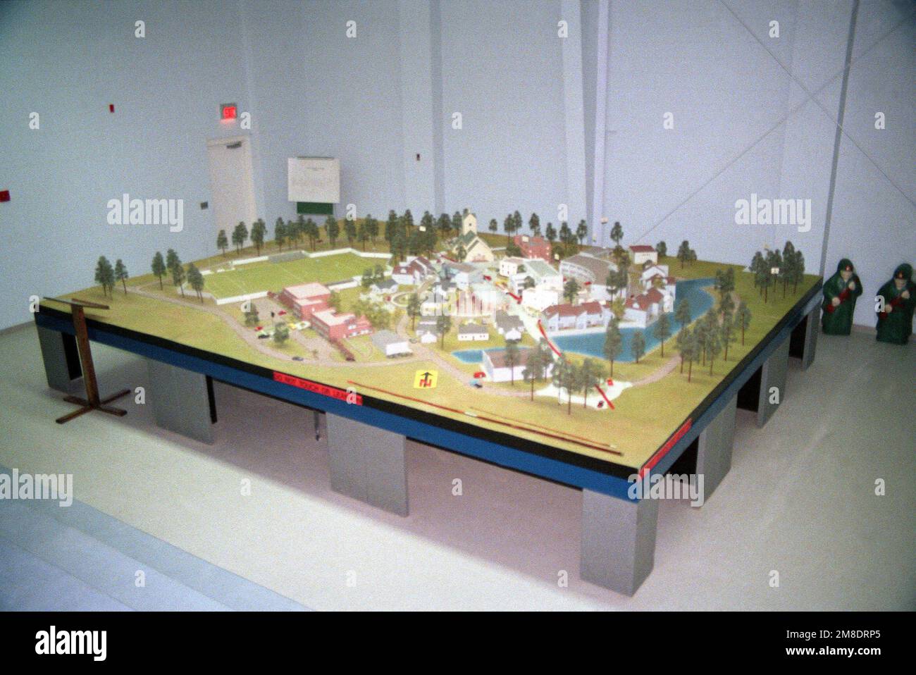 A model of the combat village at the Military Operations in Urban ...