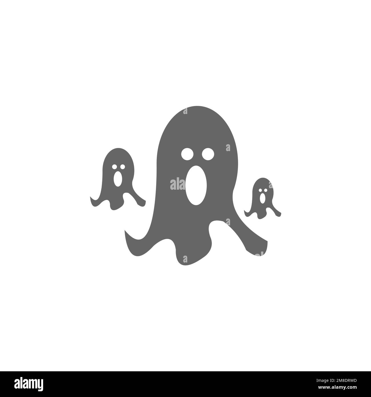 Ghost icons, common graphic resources, vector illustrations Stock ...