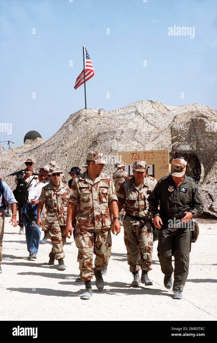 GEN. Colin Powell, chairman of the Joint Chiefs of STAFF, tours the ...