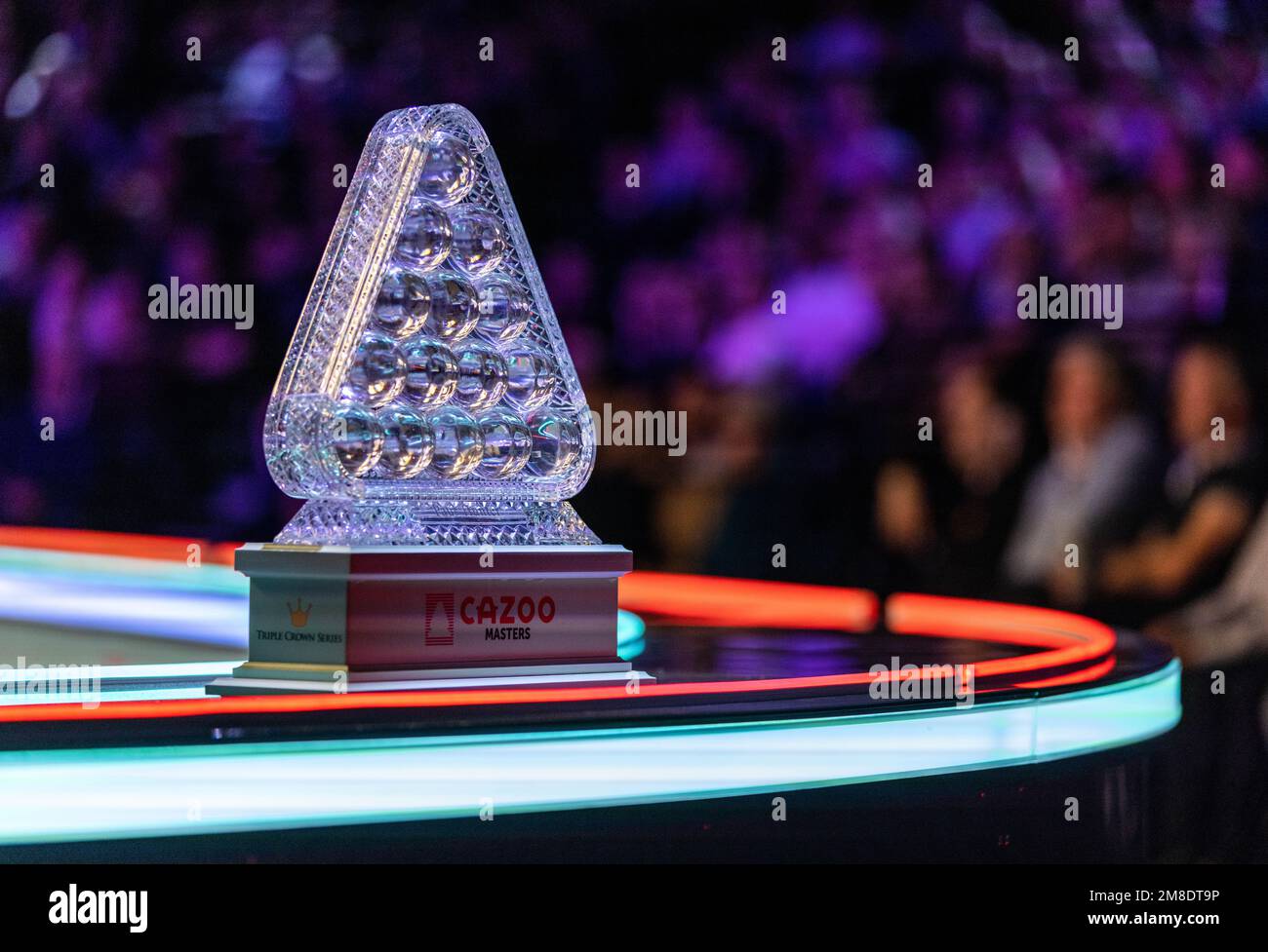 A general view of the Cazoo Masters trophy during day six of the Cazoo ...