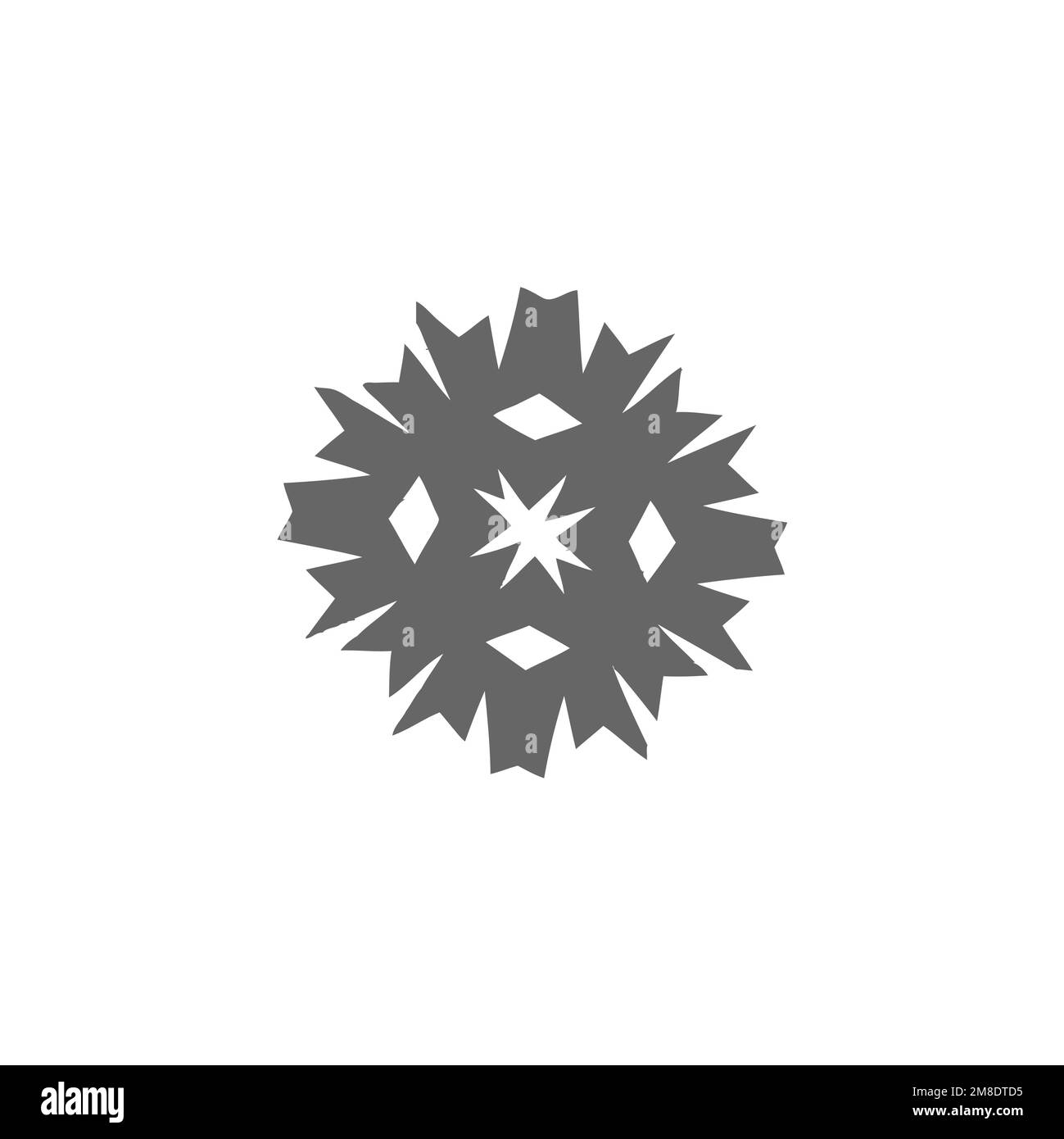 Icons of ice crystals, common graphic resources, vector illustrations ...