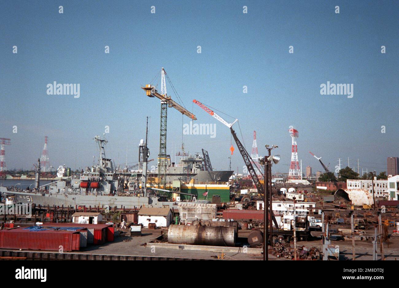 A view of the Brambleton Extension Yard at Norfolk Shipbuilding and Dry ...