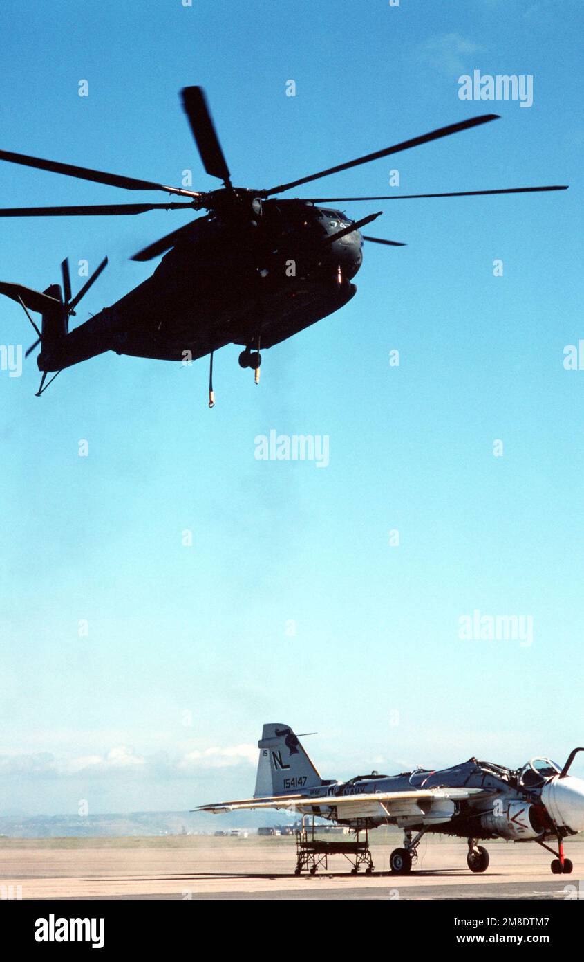 A CH-53E Super Stallion helicopter from Helicopter Combat Support ...