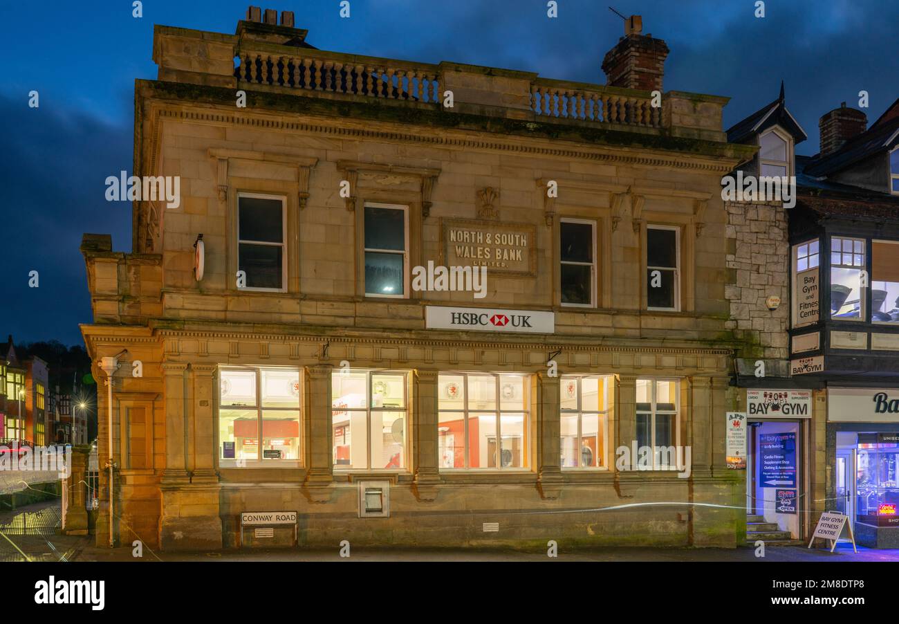 The HSBC Bank, Conway Road, Colwyn Bay, North Wales, originally a ...