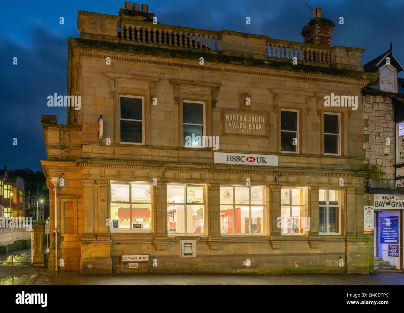 The HSBC Bank, Conway Road, Colwyn Bay, North Wales, originally a branch of the North and South ...
