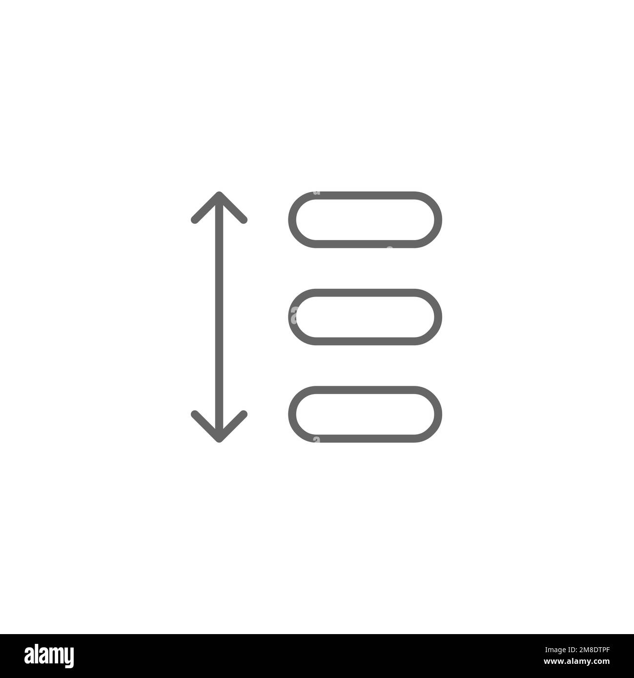 Vertical alignment icons, common graphic resources, vector ...