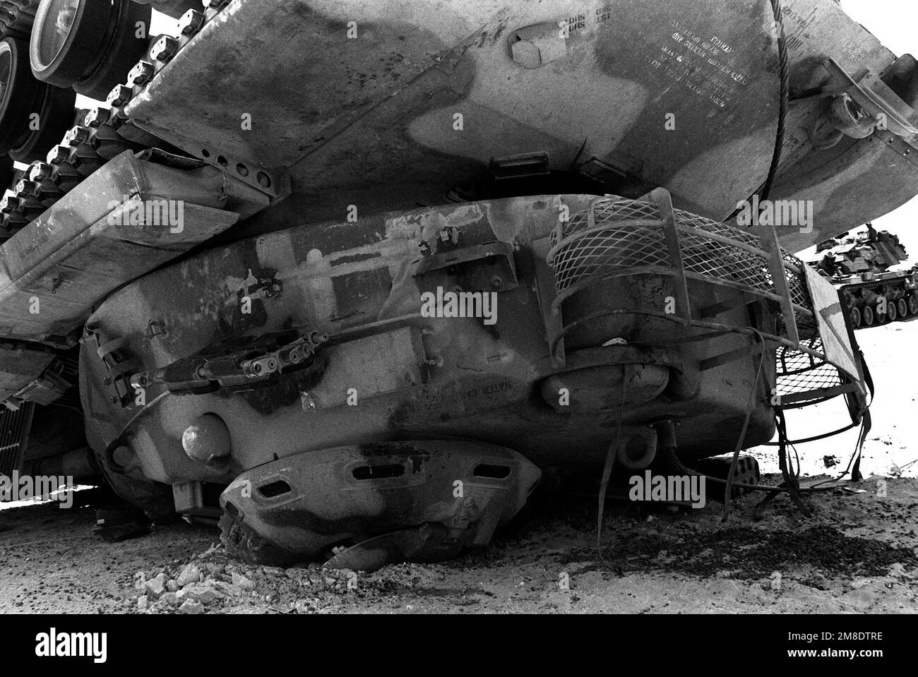 A close-up view of a B Co., 3rd Tank Battalion, 1ST Marine Division, M ...