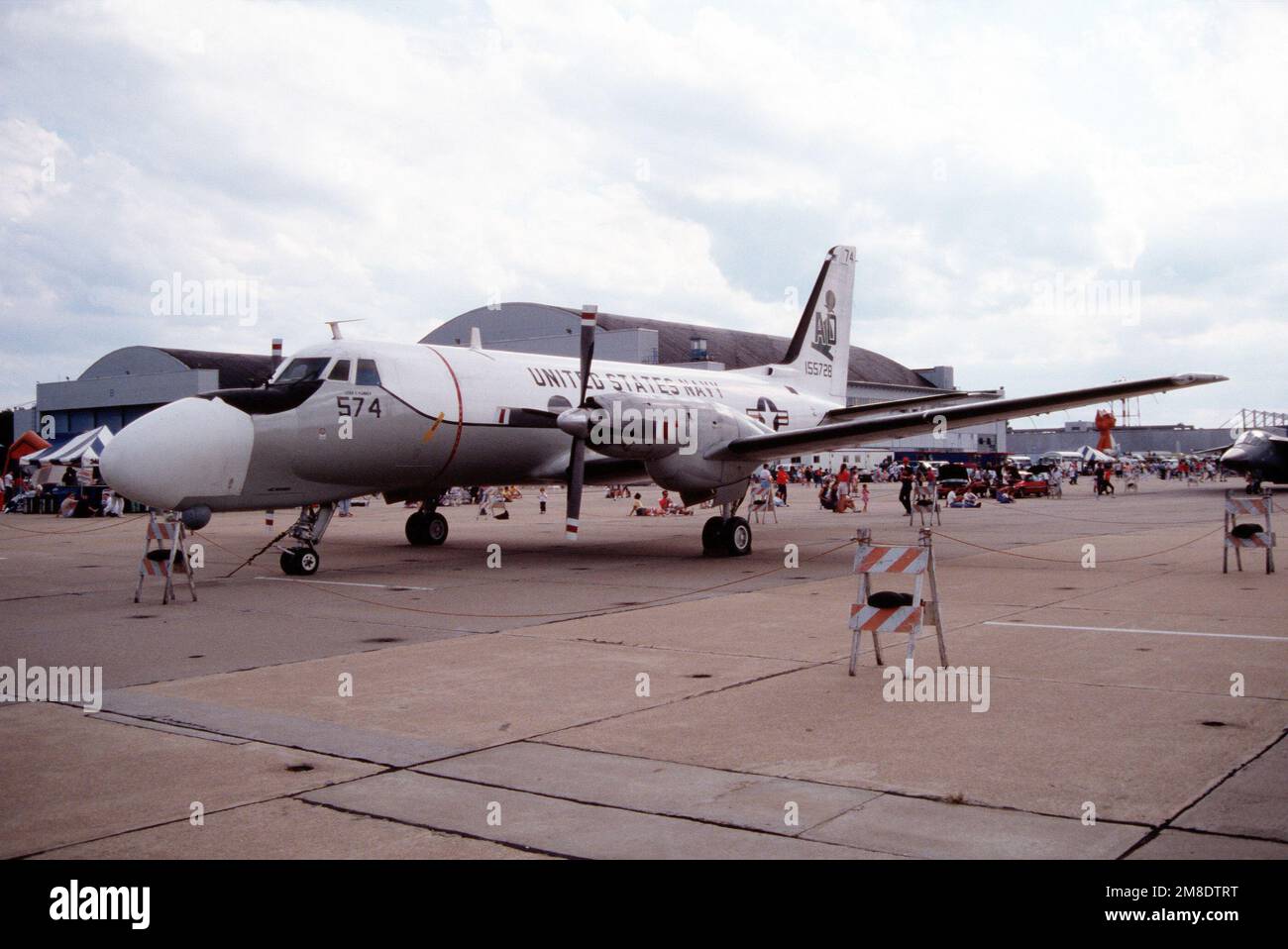 A left front view of an Attack Squadron 42 (VA-42) TC-4C Academe ...