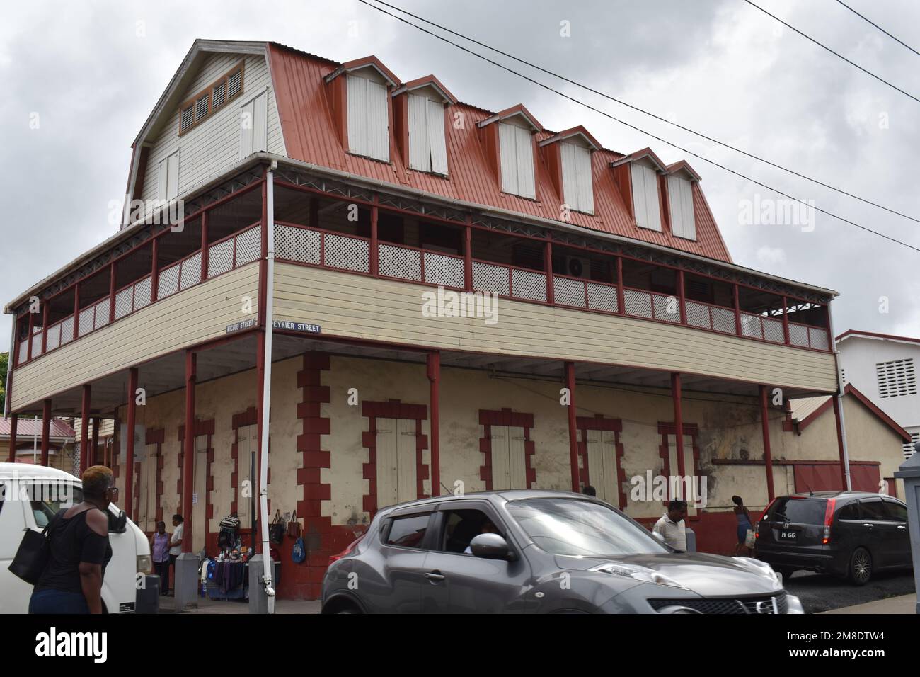 Castries, St. Lucia- January 7, 2023- Building in Castries Stock Photo ...