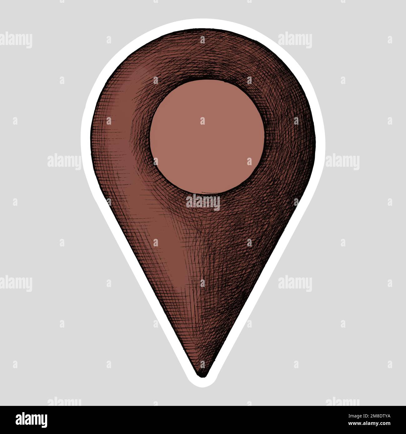 Vector geotag vintage clipart sticker Stock Vector Image & Art - Alamy