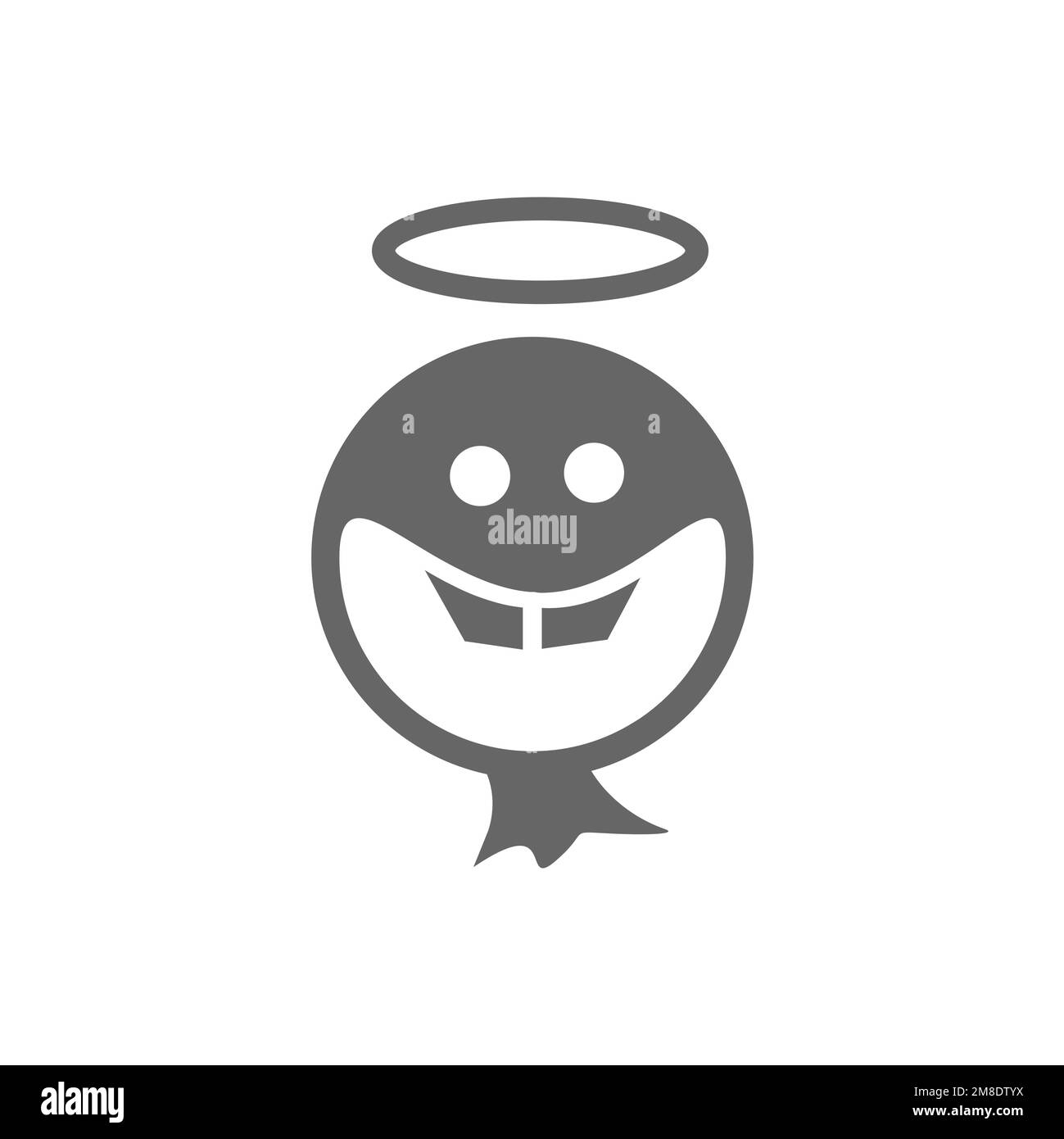 Angel emoticons, common graphic resources, vector illustrations Stock ...