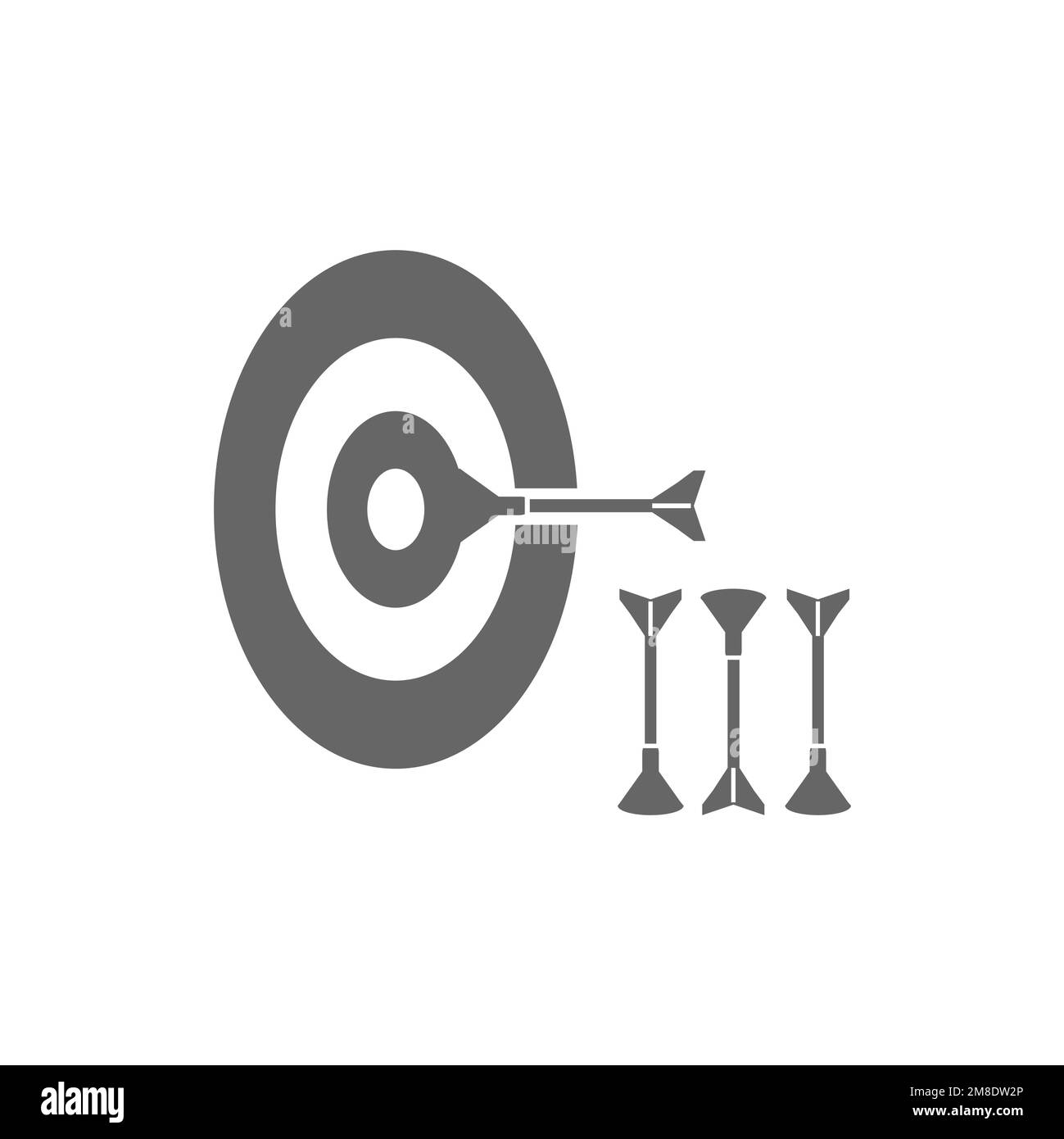 Archery target icons, common graphic resources, vector illustrations ...