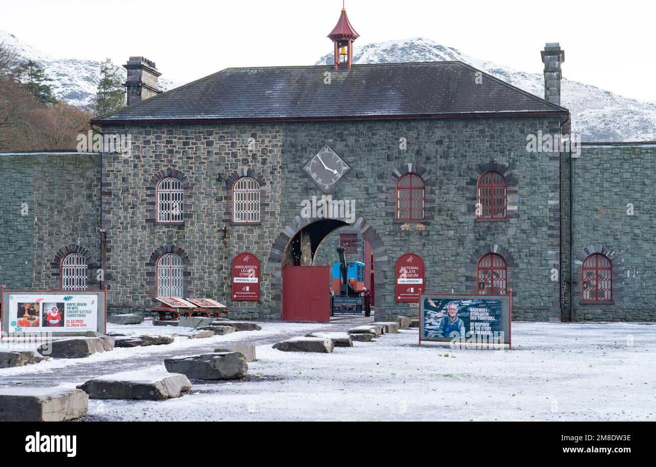 The National Slate Museum of Wales, in Llanberis, North Wales, with ...