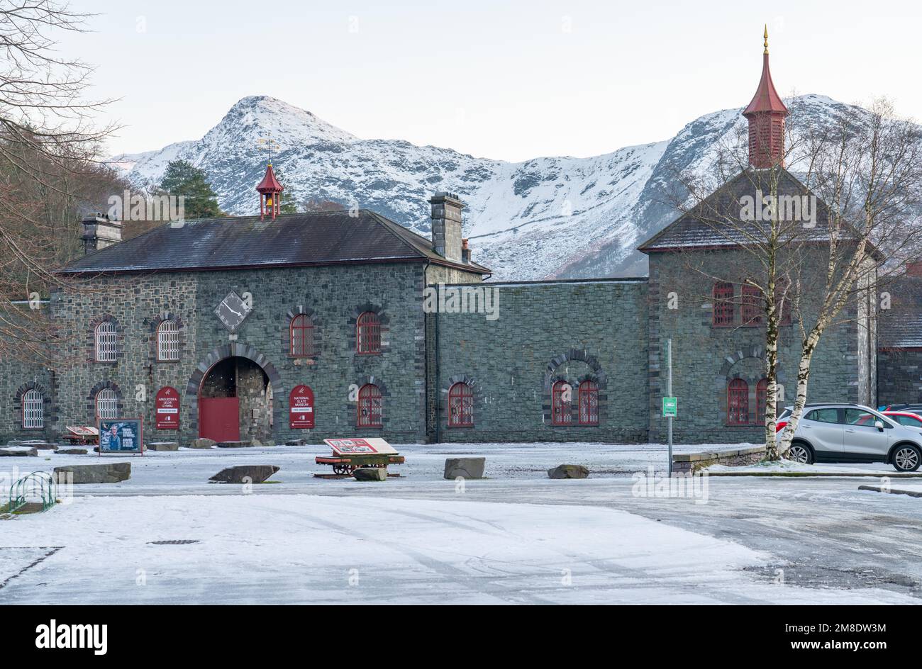 The National Slate Museum of Wales, in Llanberis, North Wales, with ...