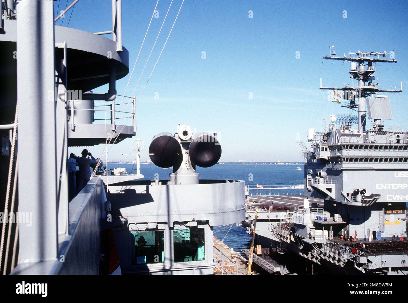 A view of a Mark 91 missile fire control system (MFCS) aboard the ...