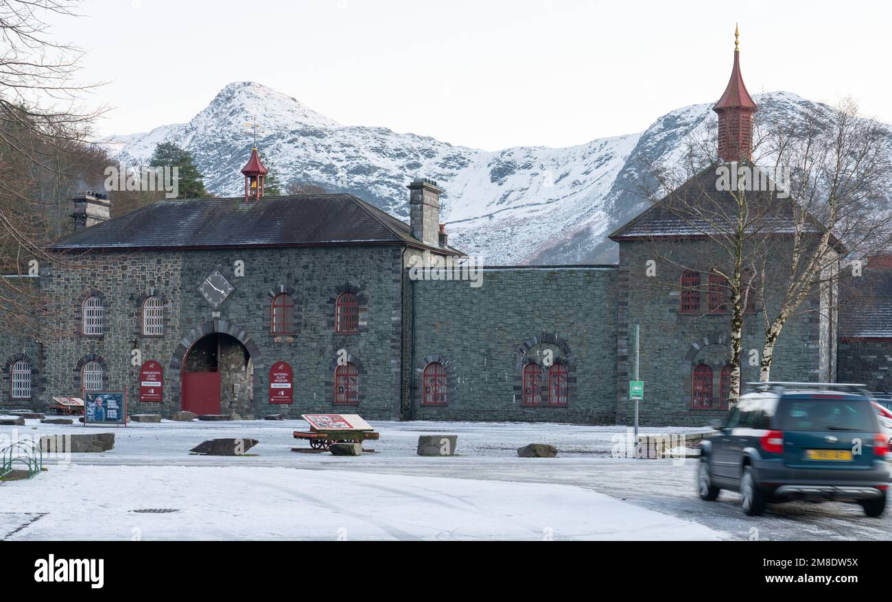 The National Slate Museum of Wales, in Llanberis, North Wales, with ...