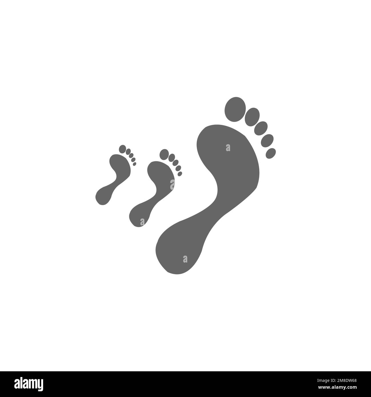 Footprint icons, common graphic resources, vector illustrations Stock ...