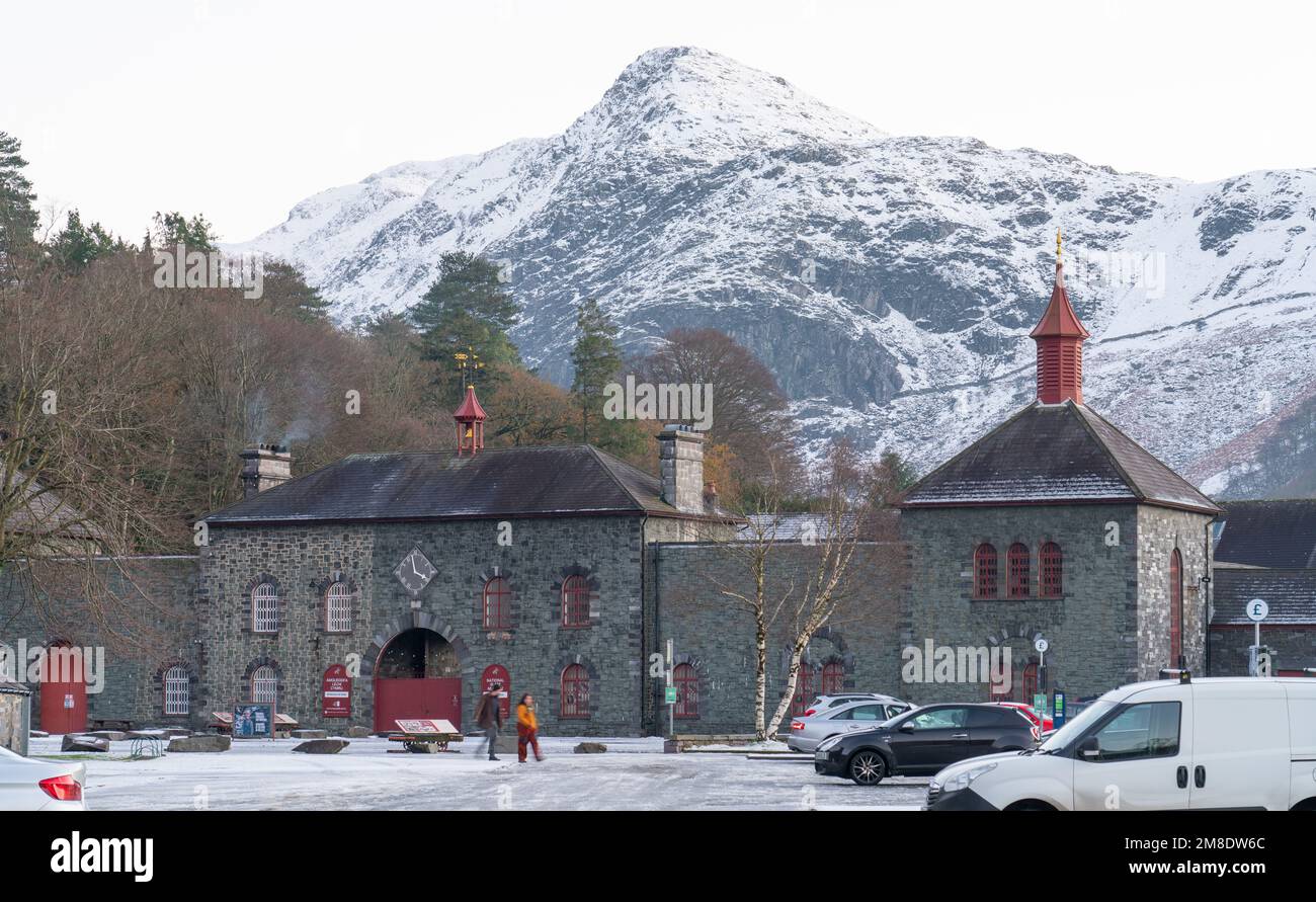 The National Slate Museum of Wales, in Llanberis, North Wales, with ...