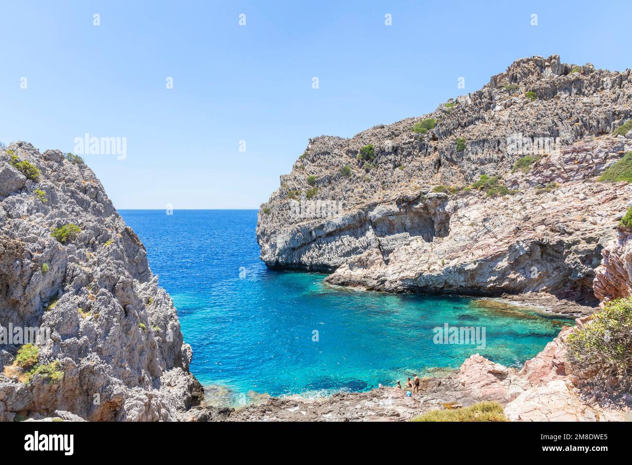 View of Agios Pavlos beach, Agios Pavlos, Southern Crete, Crete, Greek Islands, Greece Stock ...