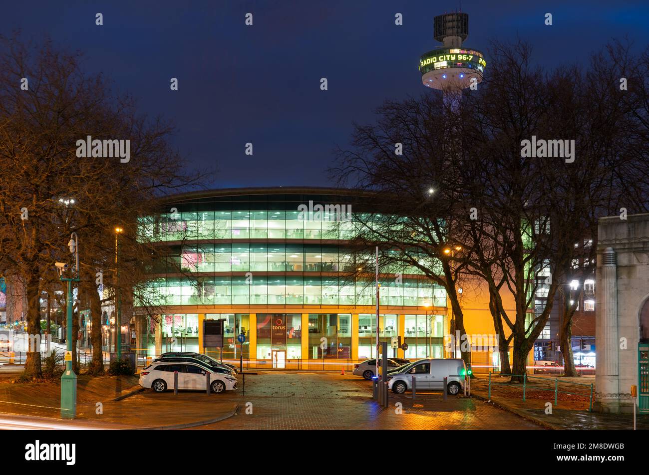 Torus office building, 1 Old Haymarket, Liverpool. St John's Beacon on ...