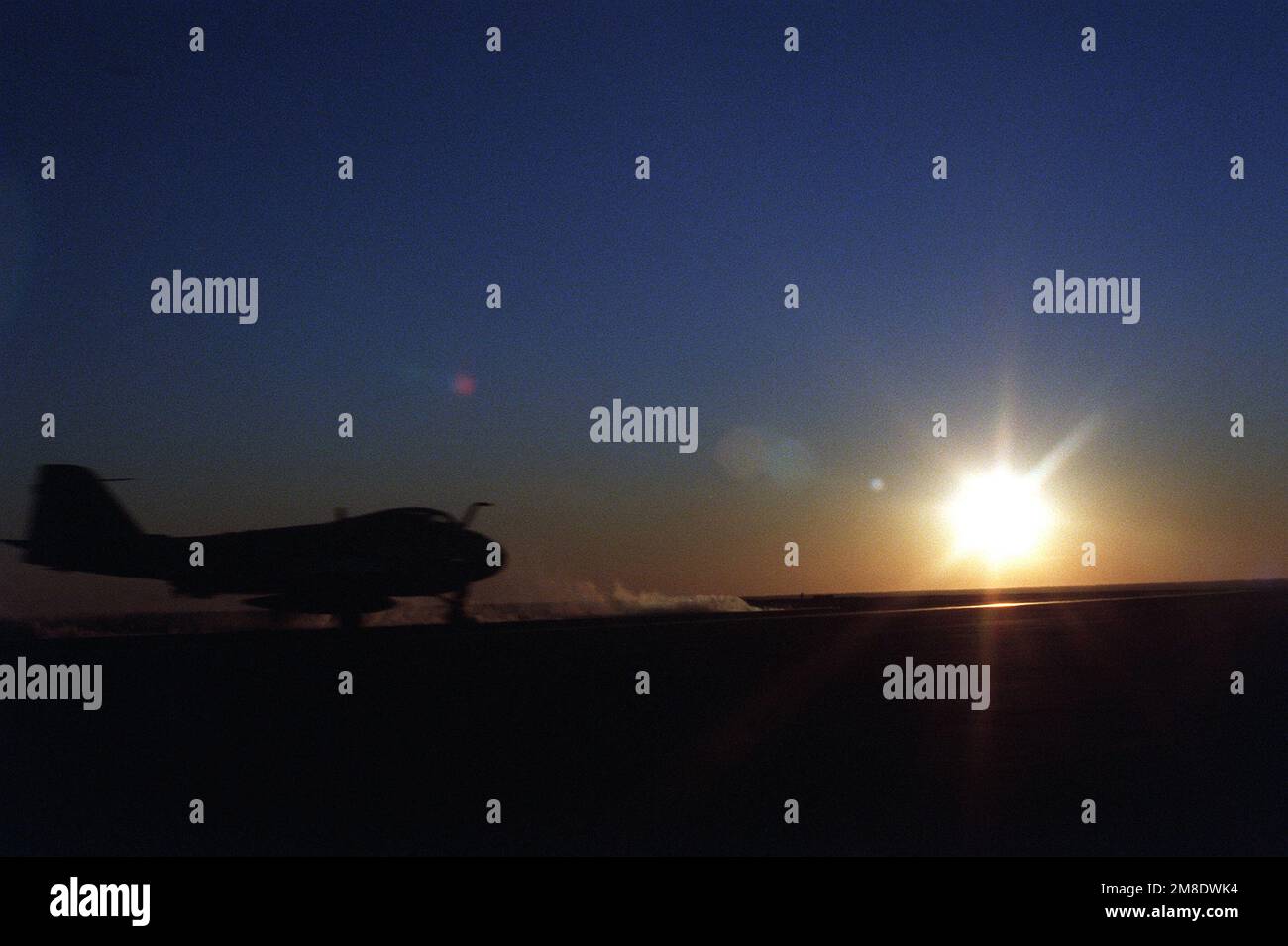 An Attack Squadron 75 (VA-75) A-6E Intruder aircraft is launched during ...