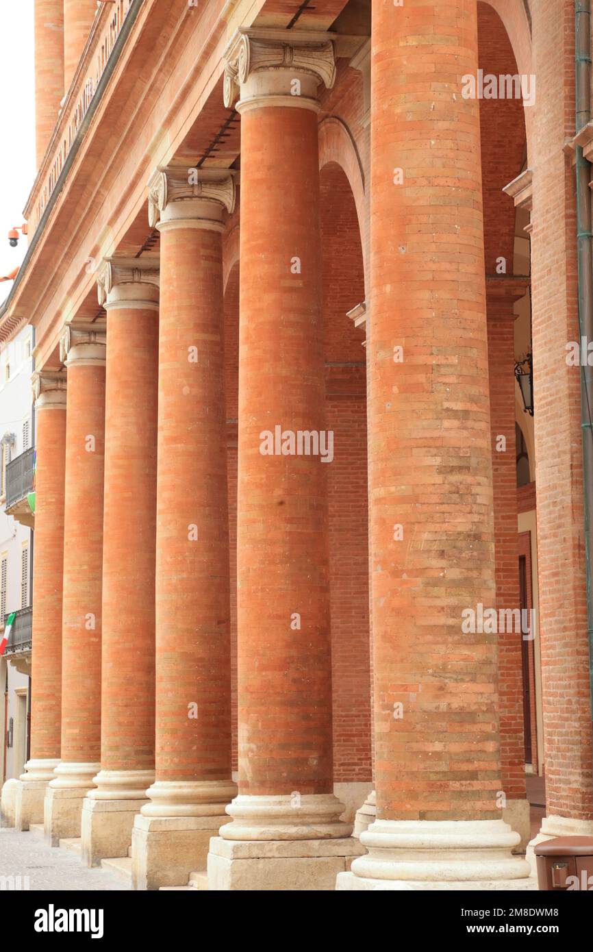 Teatro Amintore Galli Theatre, Rimini, Italy. Column pillar ...