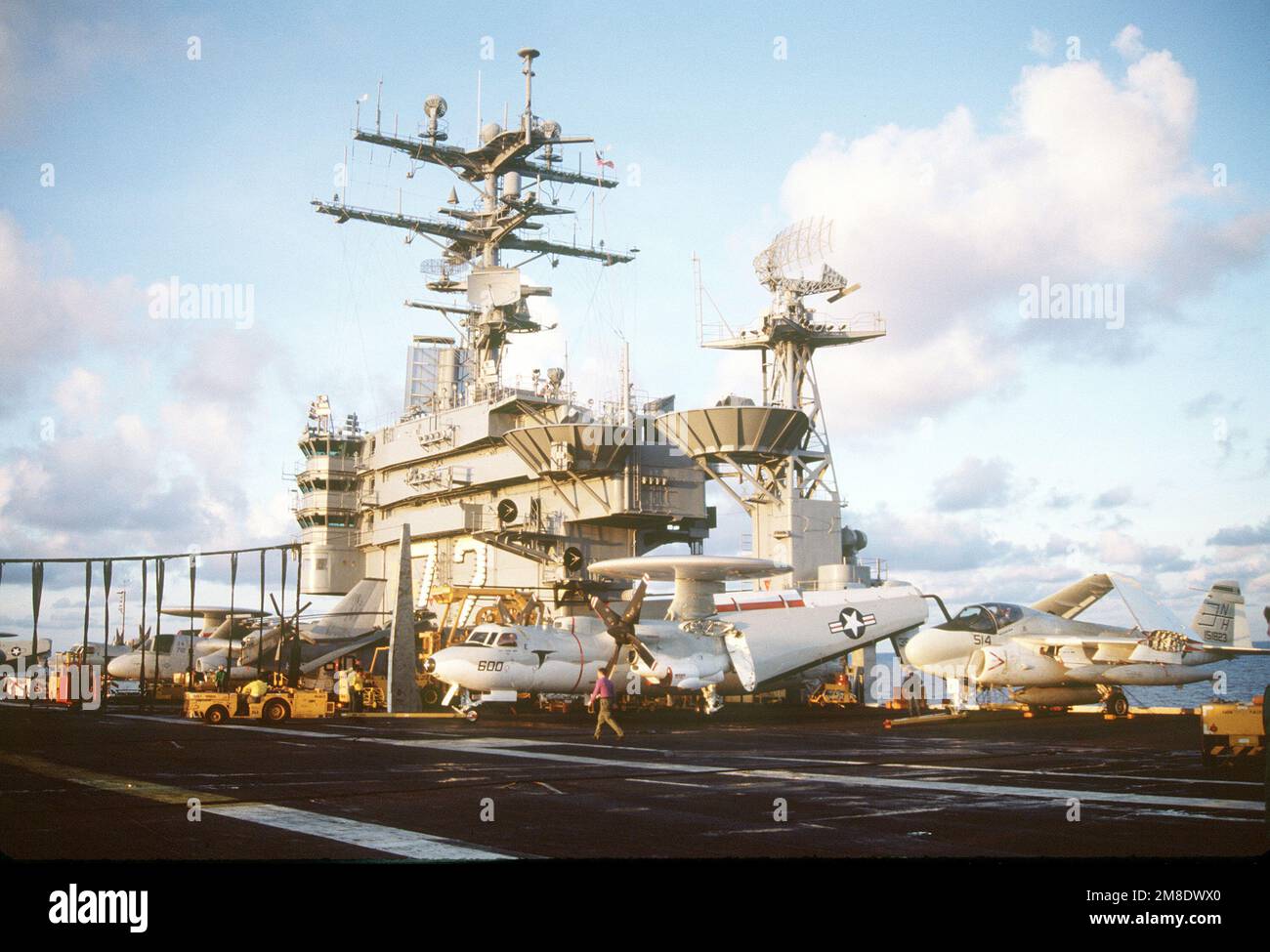A Carrier Airborne Early Warning Squadron 117 (VAW-117) E-2C Hawkeye ...