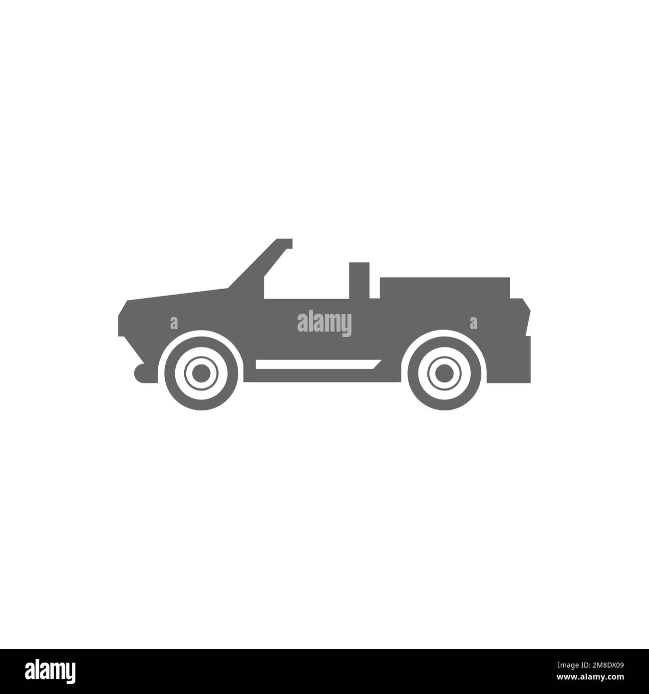 Convertible car icons, common graphic resources, vector illustrations ...