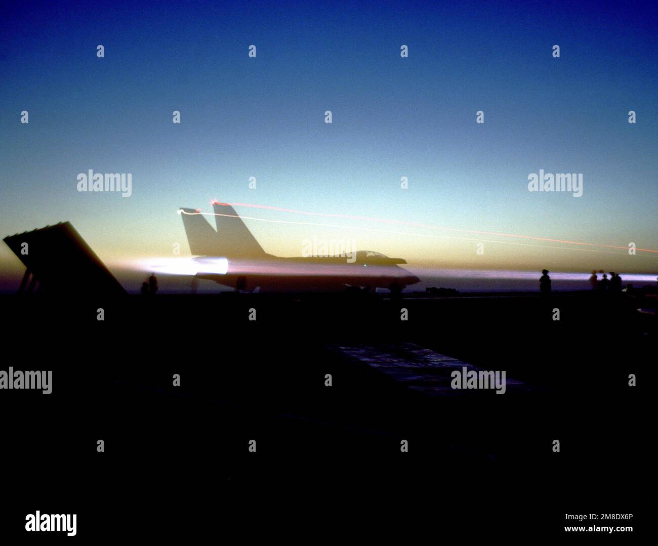 A Fighter Squadron 33 (VF-33) F-14A Tomcat aircraft is launched for a ...