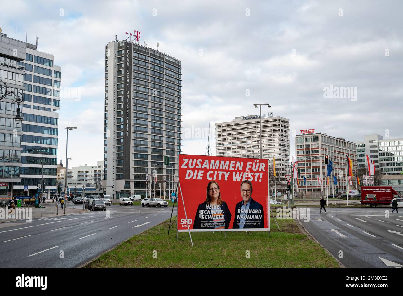 13.01.2023, Berlin, Germany, Europe - Billboard with an election ...