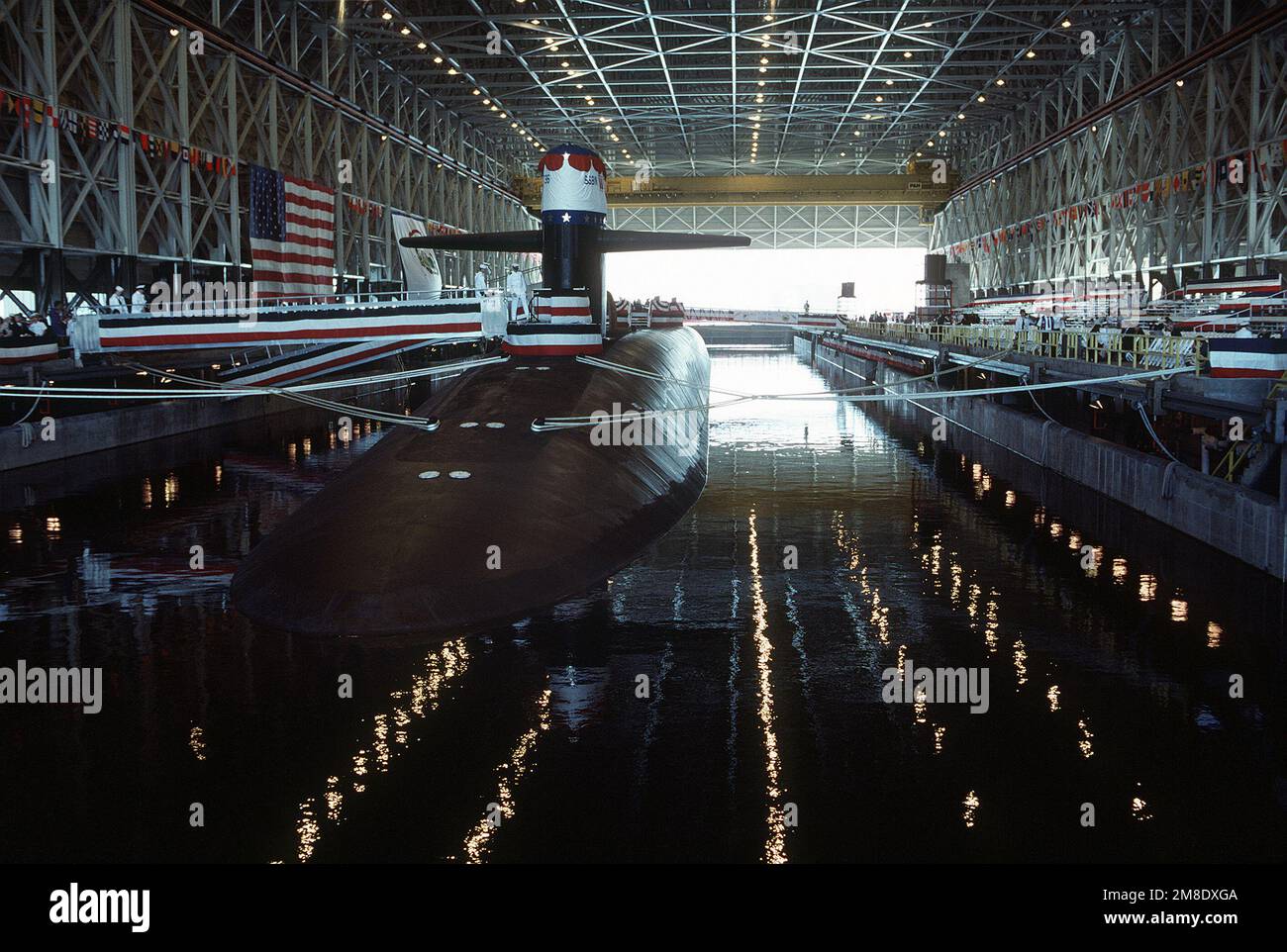 The nuclear-powered fleet ballistic missile submarine USS WEST VIRGINIA ...