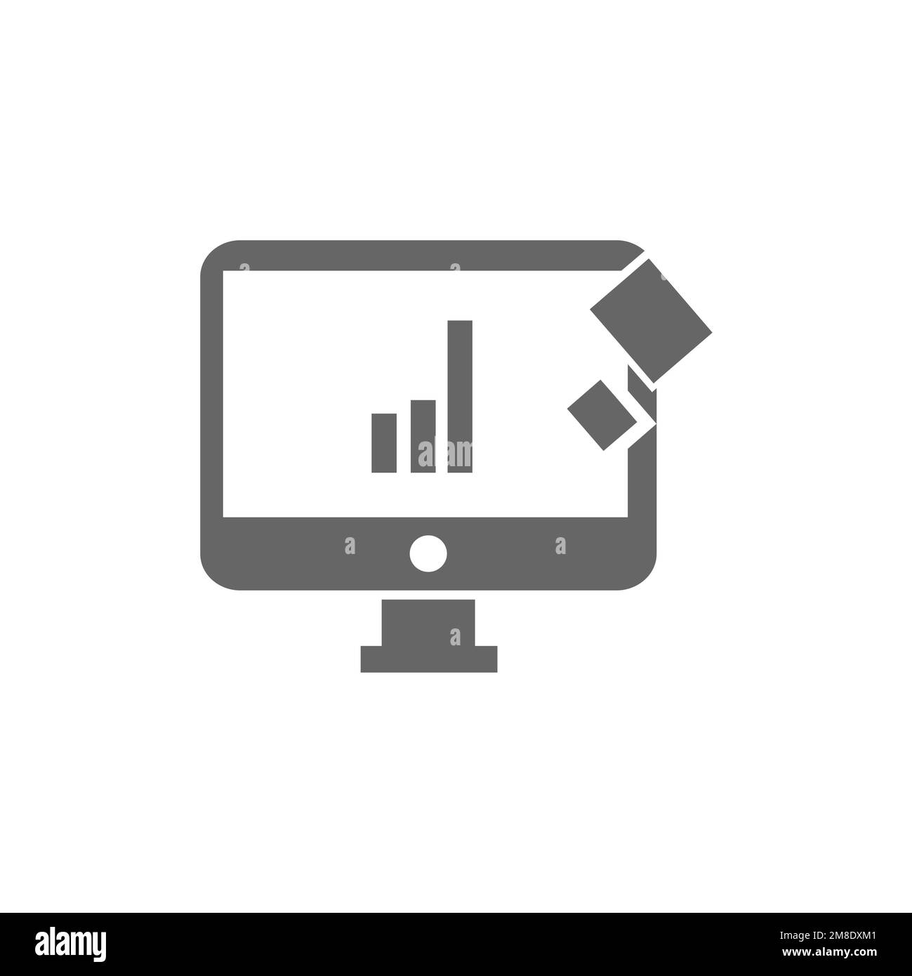 Computer presentation icons, common graphic resources, vector ...