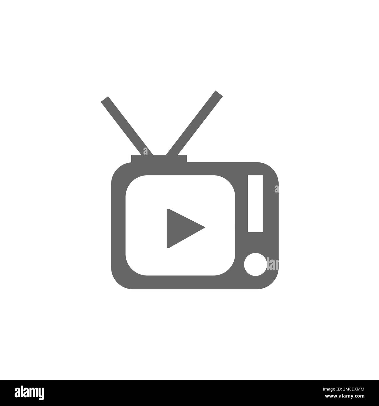 Retro wireless TV icons, common graphic resources, vector illustrations ...