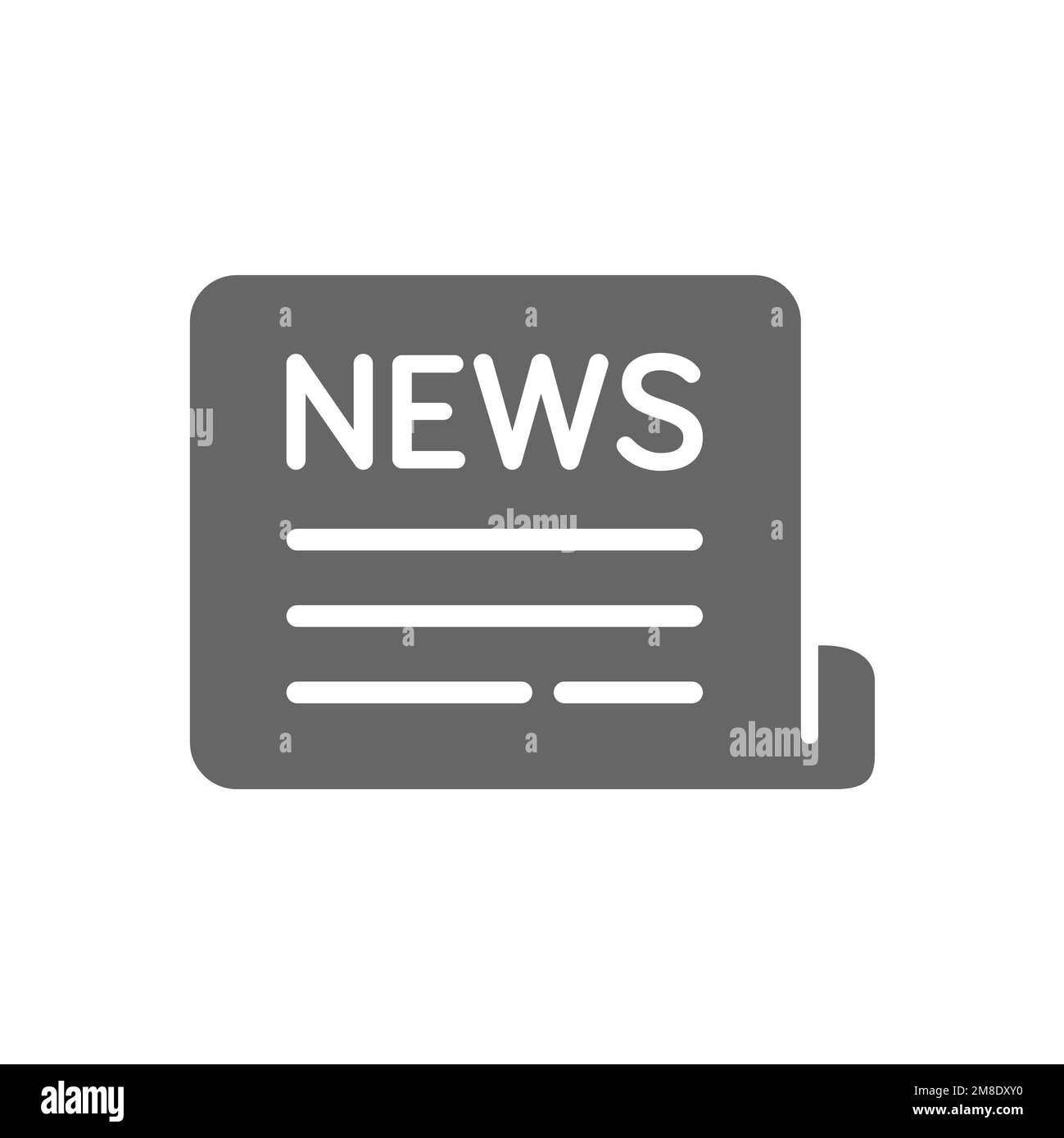 News content icons, common graphic resources, vector illustrations ...