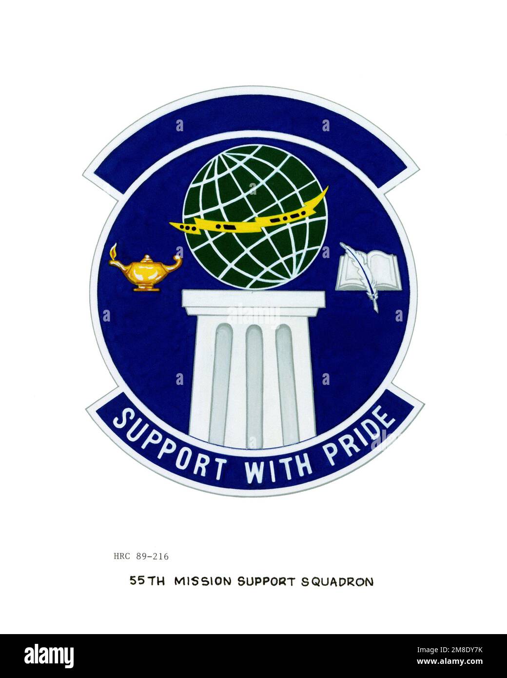Approved insignia for: 55th Mission Support Squadron. Country: Unknown ...