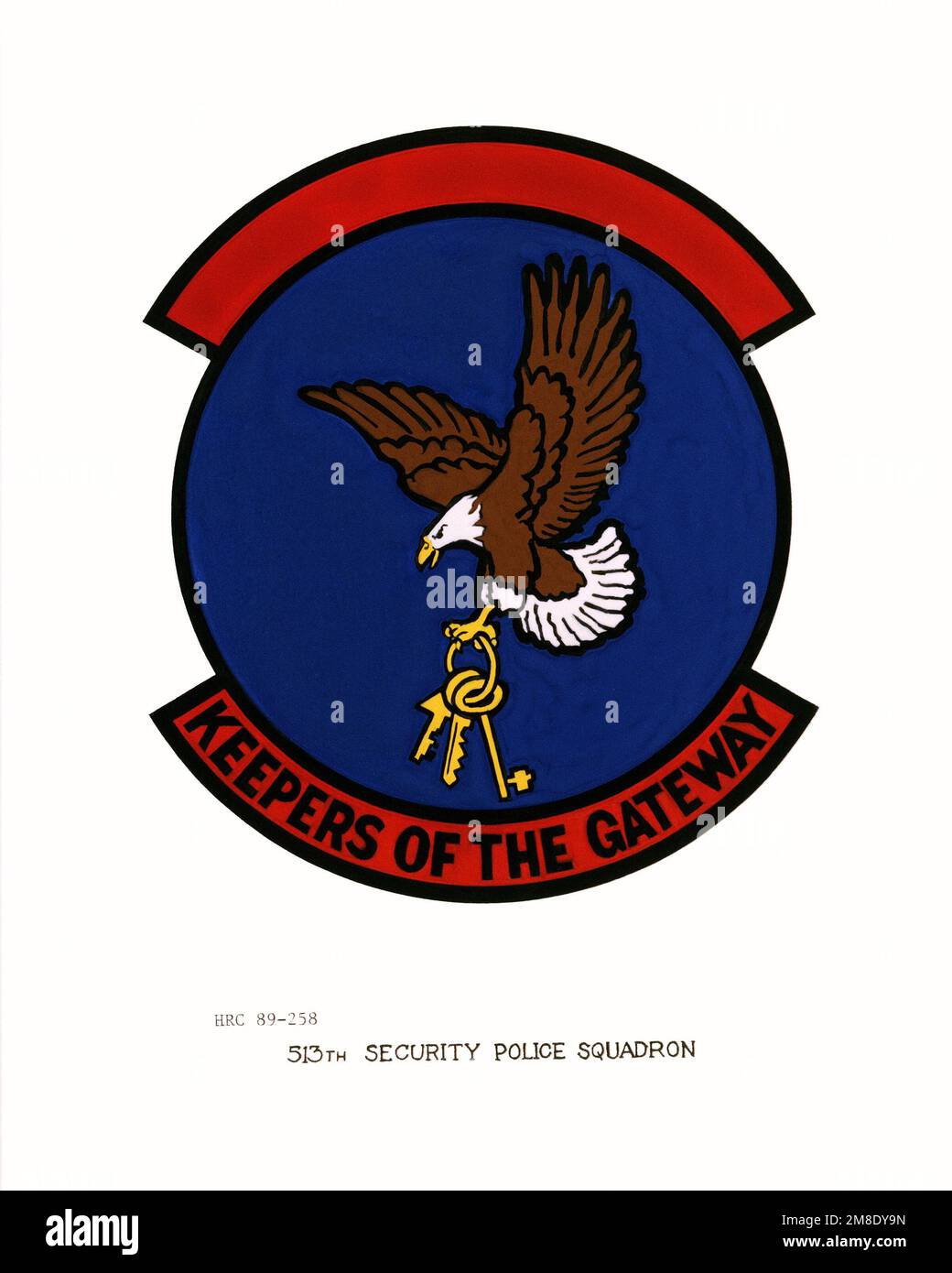 Approved insignia for: 513th Police Squadron. Country: Unknown Stock ...
