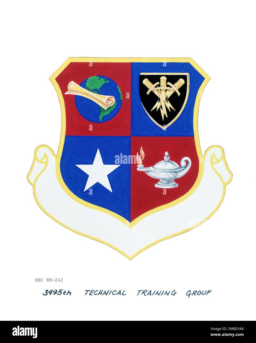 Approved insignia for: 3495th Technical Training Group. Country ...