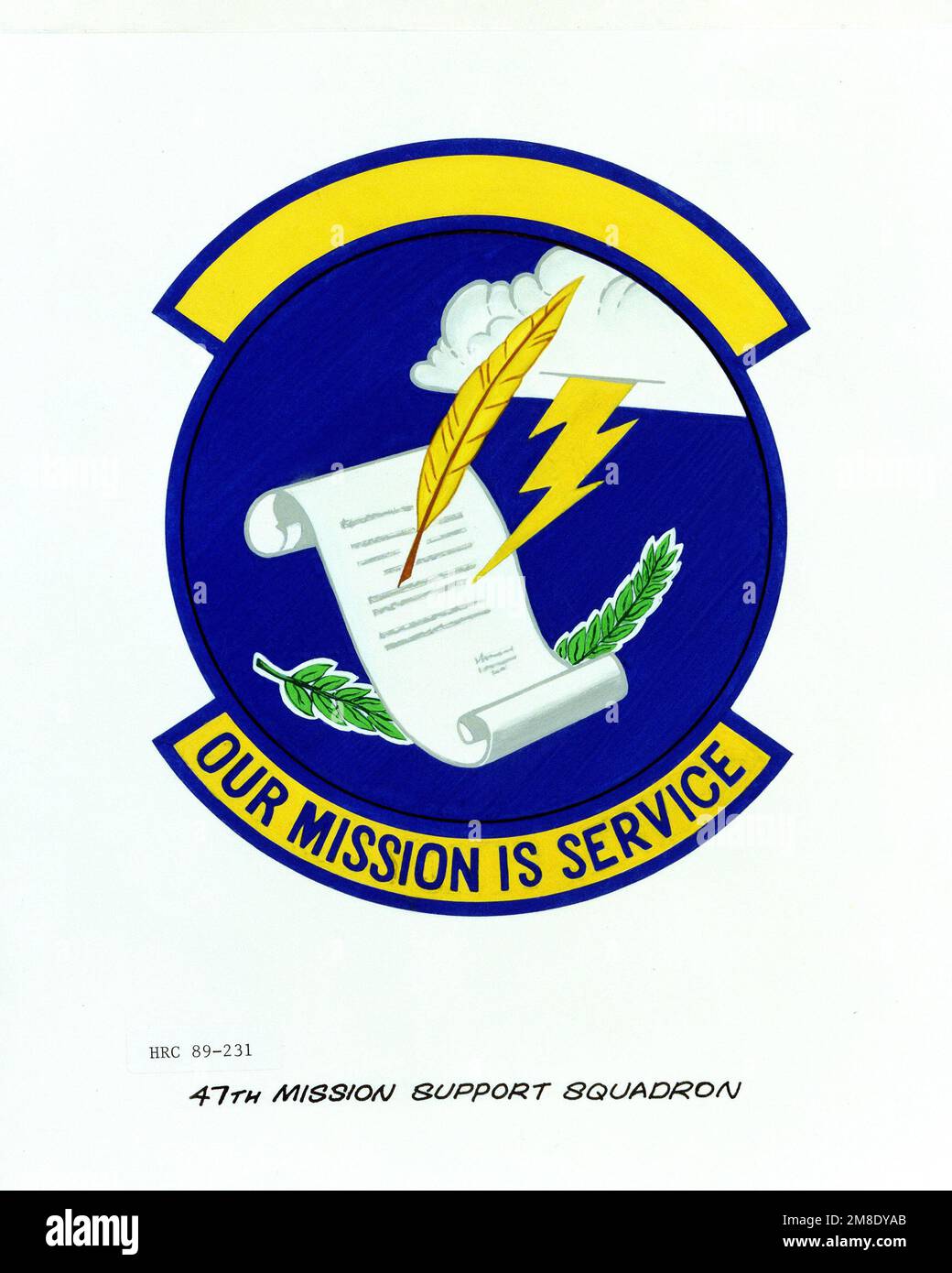 Approved insignia for: 47th Mission Support Squadron. Country: Unknown ...