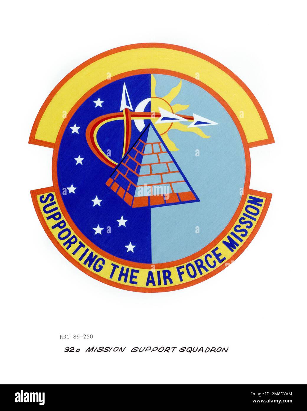 Approved insignia for: 92nd Mission Support Squadron. Country: Unknown ...