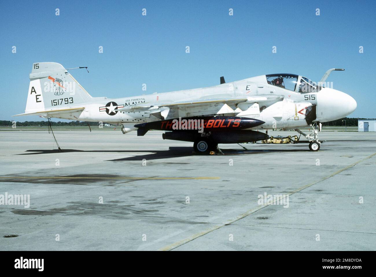 A right side view of an Attack Squadron 176 (VA-176) KA-6D Intruder ...