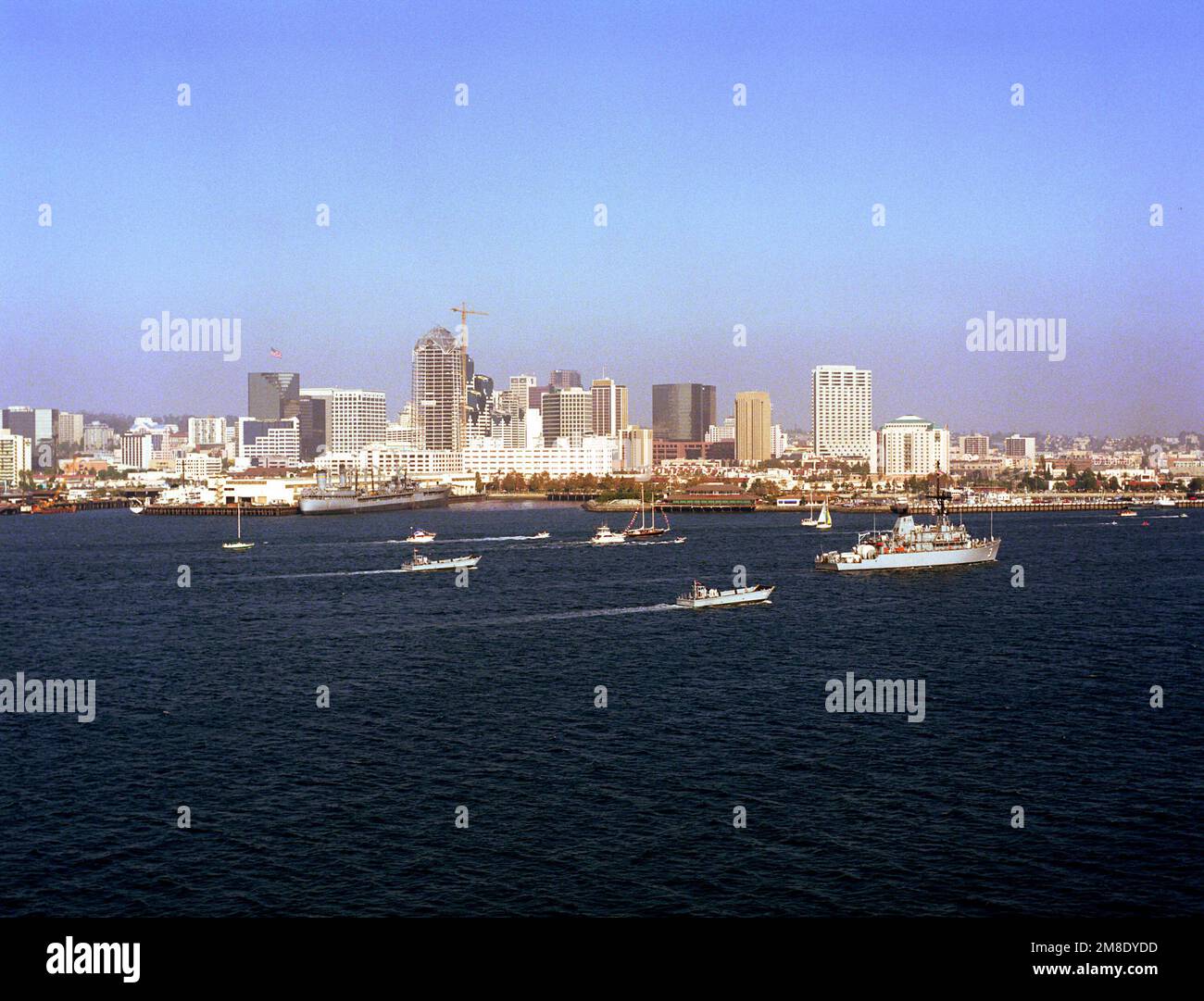 The US Navy (USN) Avenger Class Mine Countermeasures Vessel USS SENTRY ...