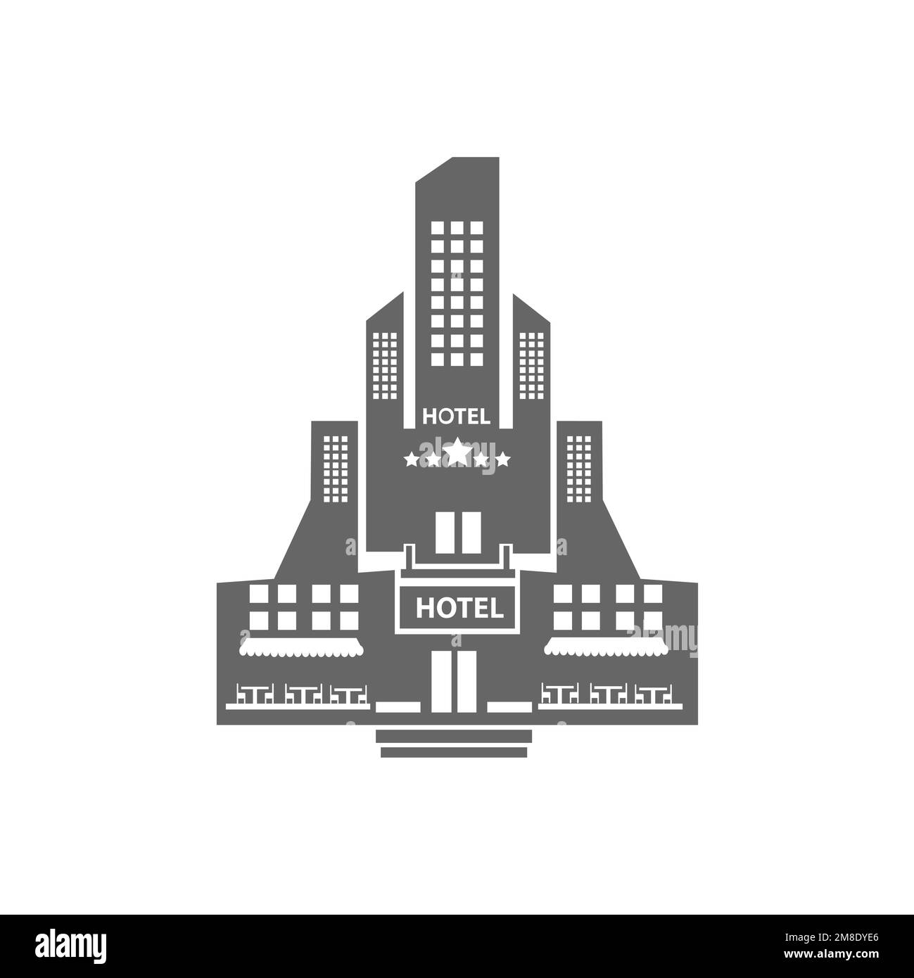 Hotel icons, common graphic resources, vector illustrations Stock ...