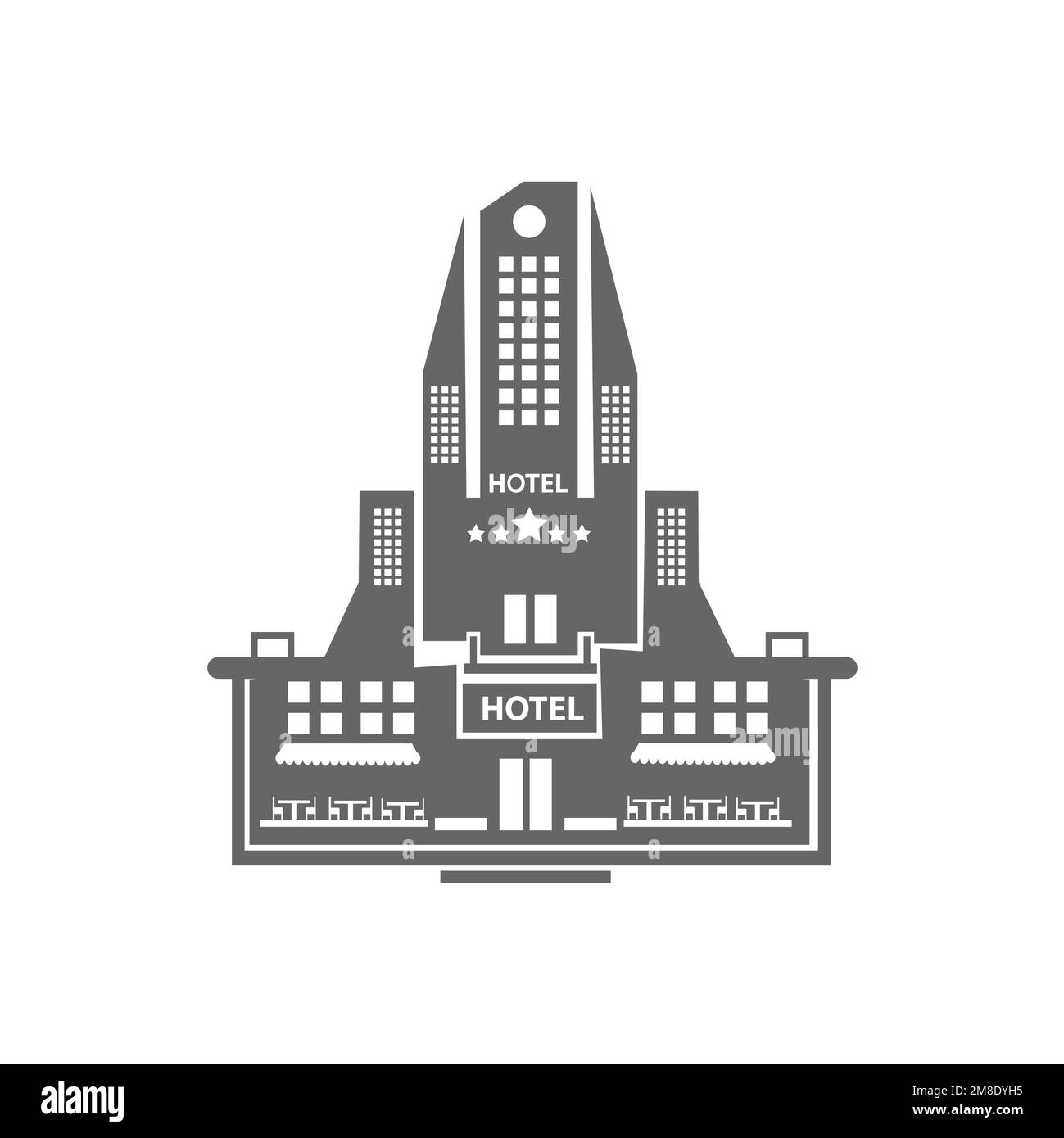 Hotel icons, common graphic resources, vector illustrations Stock ...
