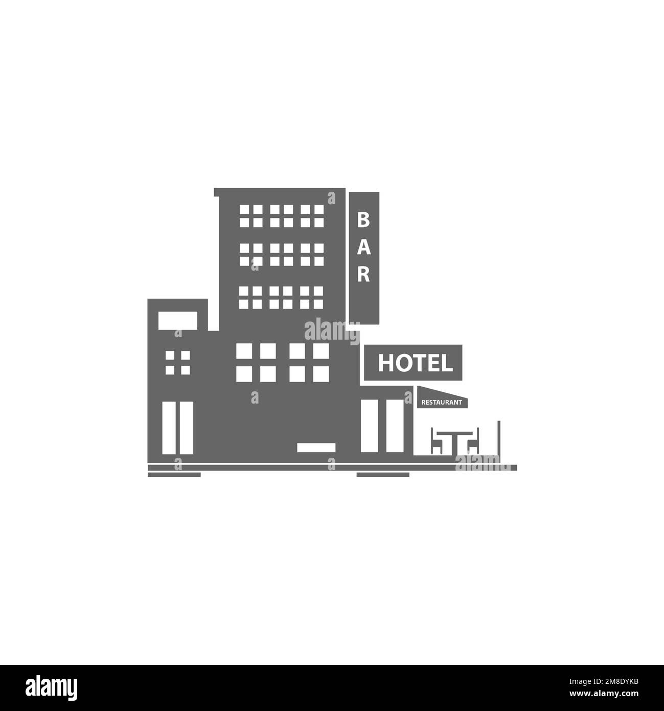 Hotel icons, common graphic resources, vector illustrations Stock ...