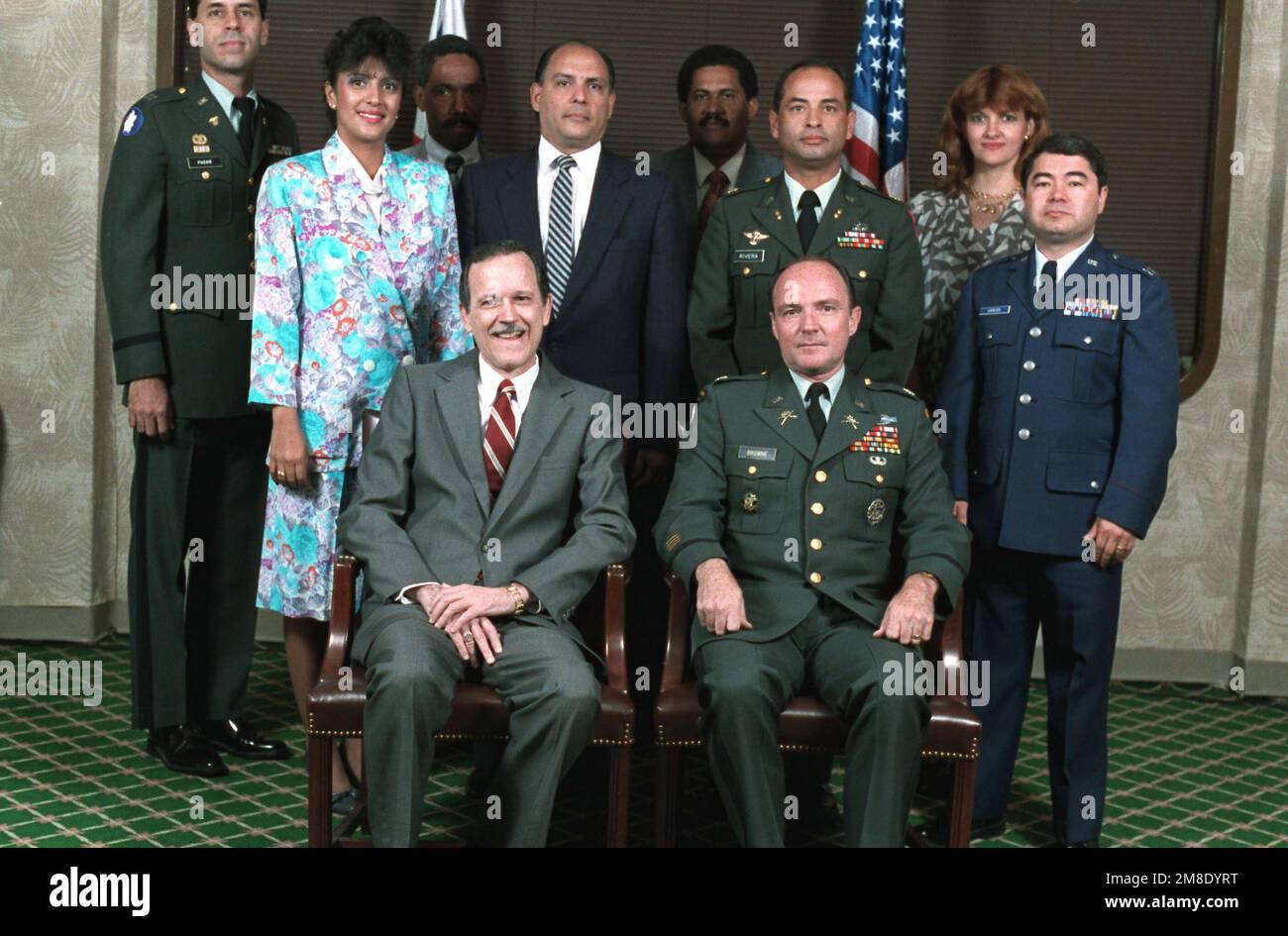 Members of the Panamanian Joint Committee gather for a photograph ...