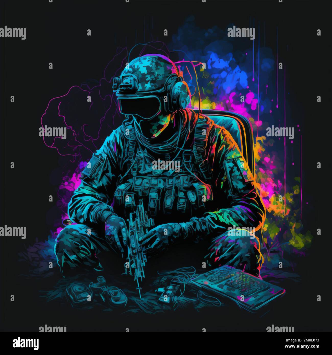 COD GAMER GETTING READY TO PLAY AND STREAM ONLINE Stock Photo - Alamy