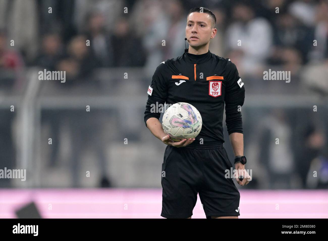 ISTANBUL - Referee Zorbay Kucuk during the Turkish Super Lig match ...