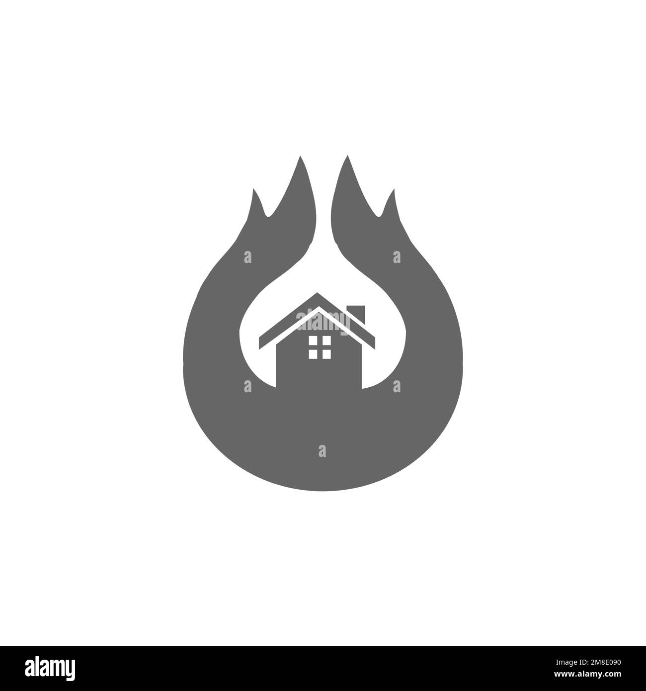 House fire icon, common graphic resources, vector illustration Stock ...